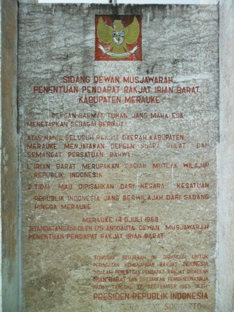 Sejarah Hari Ini (17 September 1969) - Tugu Pepera di Merauke, Monumen ...