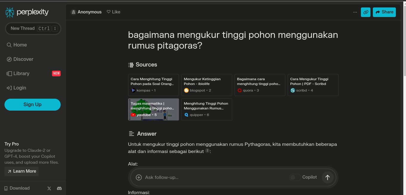 Perplexity AI, Mesin Pencari Berbasis AI Pesaing Chat GPT